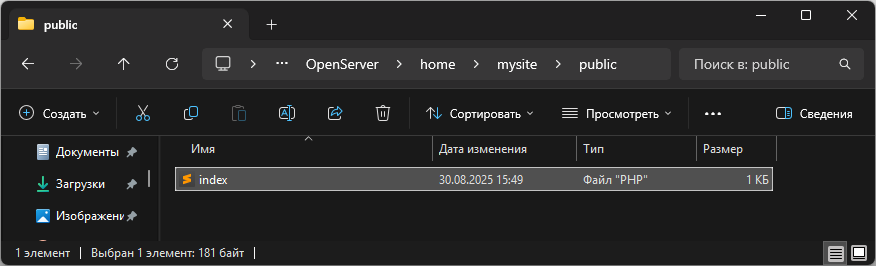 Установка и настройка Open Server Panel 6