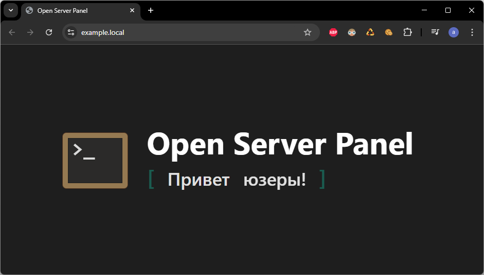 Установка и настройка Open Server Panel 6